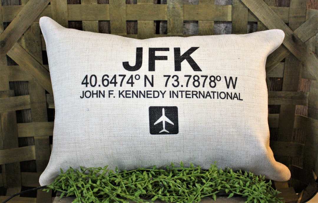Airport Pillow, Airport Location Pillow, Airport Code Pillow, Aviation ...