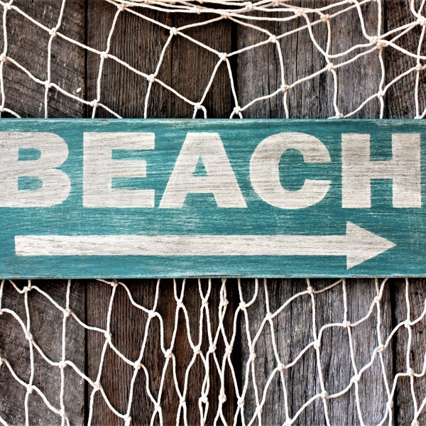 Weathered Beach Sign - Etsy
