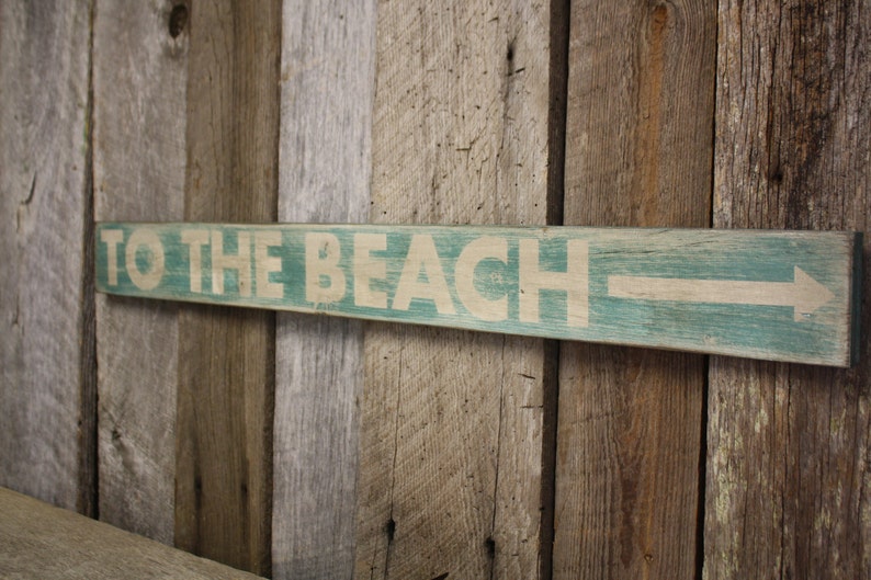 Beach Beach Sign Wooden Beach Sign Beach Decor Rustic - Etsy