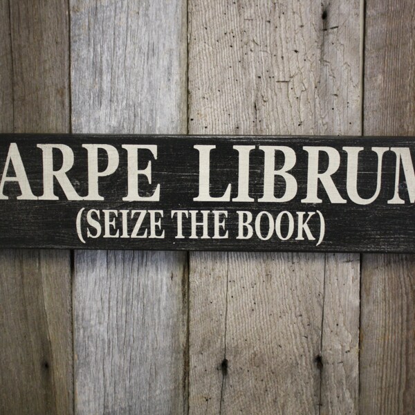 Library Sign - Etsy