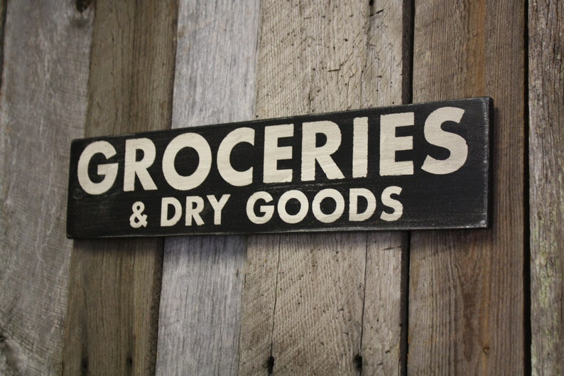 Grocery Sign Kitchen Grocery Sign Farmhouse Sign Wooden | Etsy