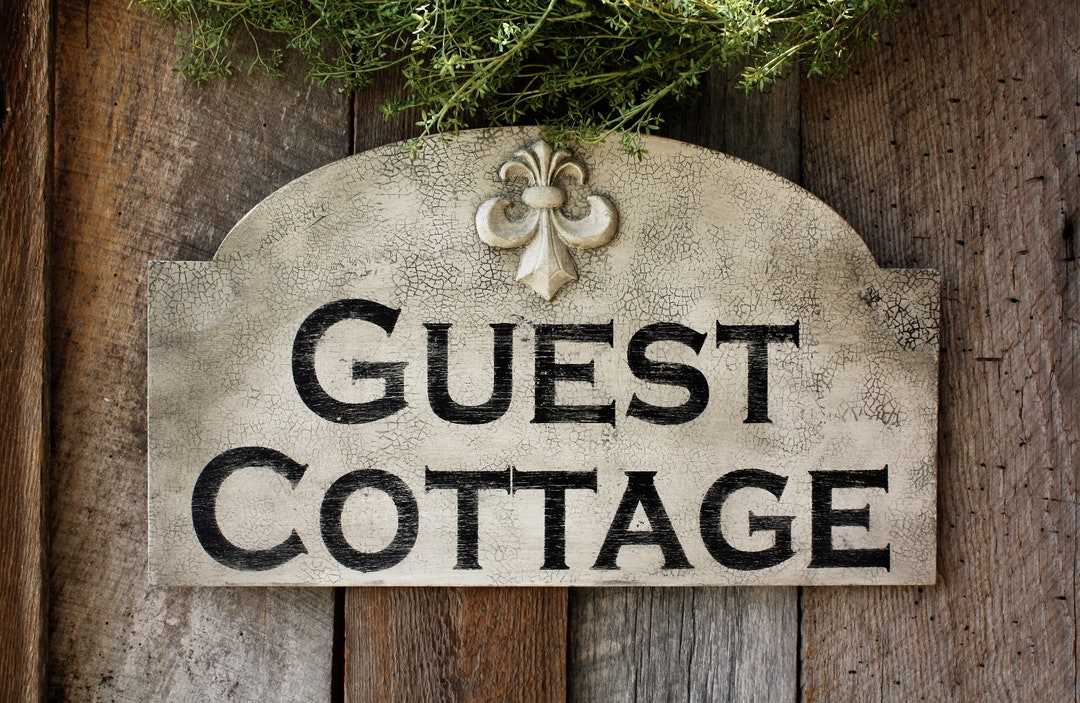 Guest Cottage Sign, Cottage Sign, Guest Cottage Decor, Farmhouse Sign ...