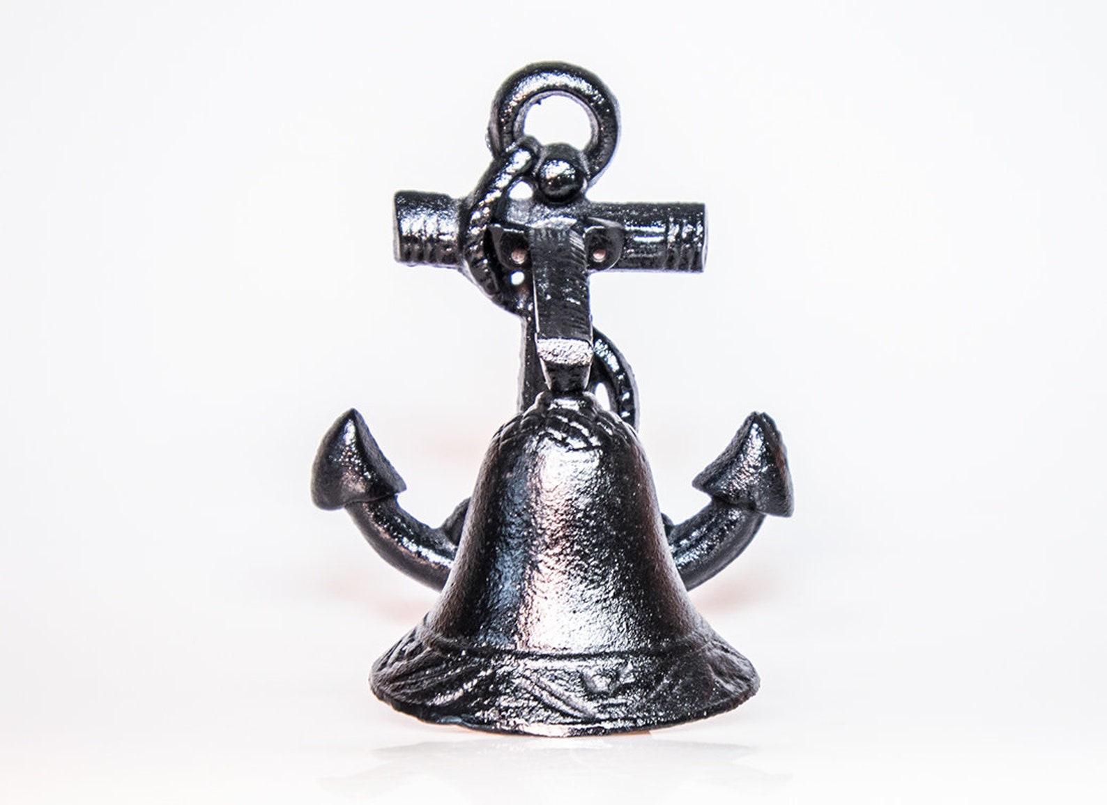 Vintage Rustic Black Cast Iron Door Bell Wall Mounted Anchor | Etsy