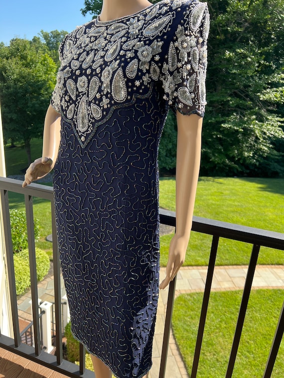 Vintage 80s beautiful Lawrence Kazar New York silk na… - Gem