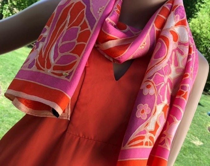 Jim Thompson Beautiful Original Designer Oblong Scarf - Etsy