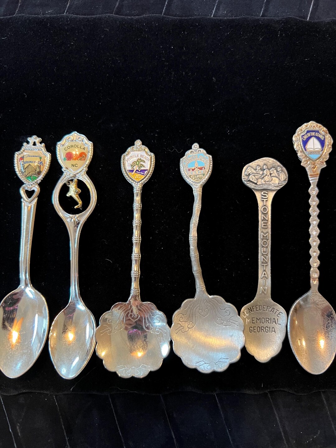 Vintage Set of Six Southern States Themed Collector Spoons - Etsy
