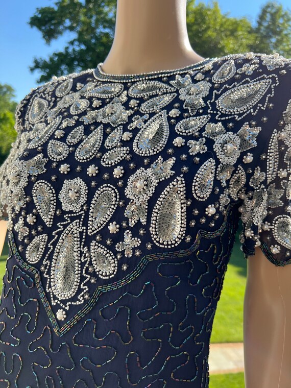 Vintage 80s beautiful Lawrence Kazar New York silk na… - Gem