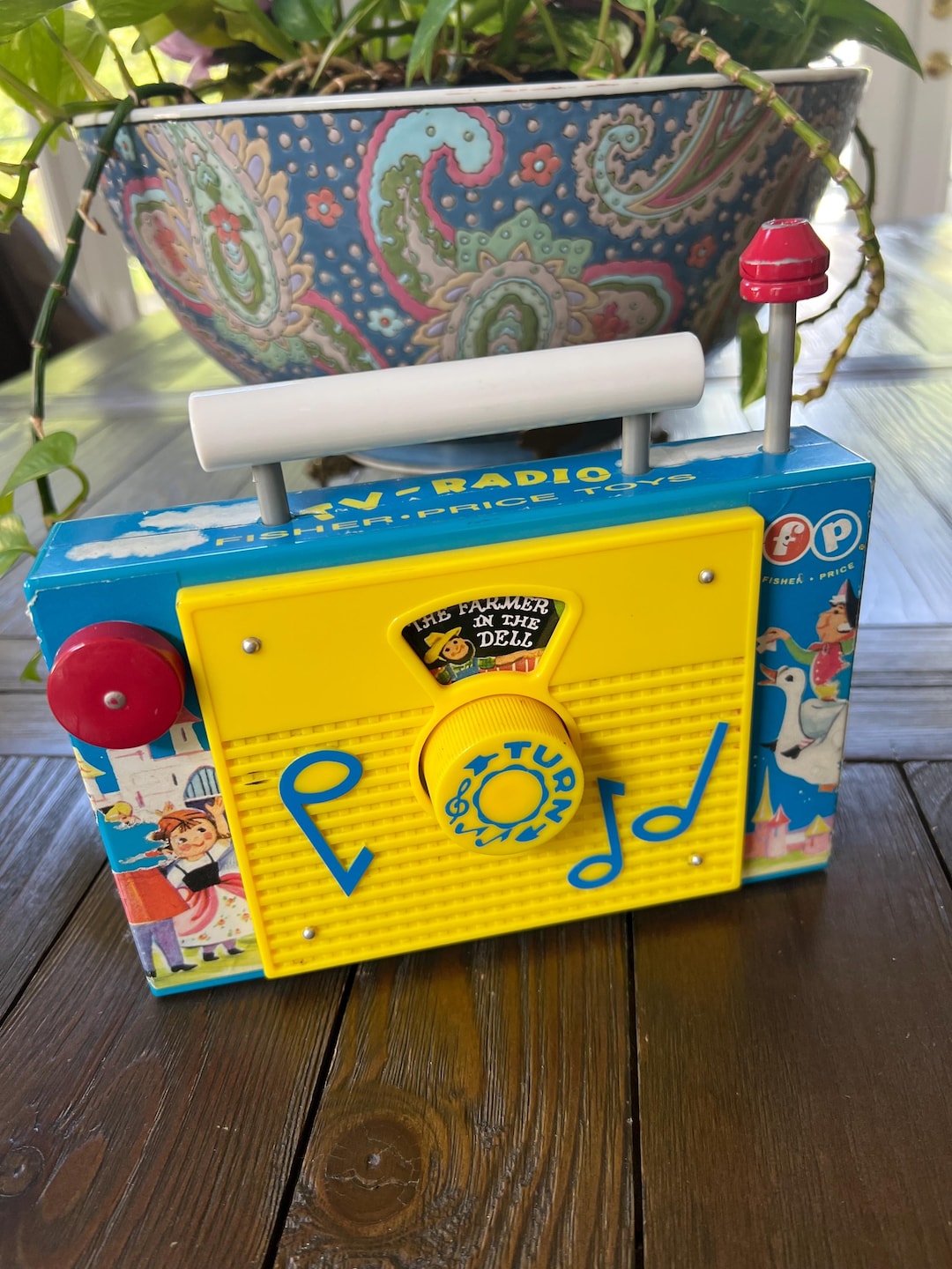Fisher Price Vintage Retro Tv-radio Preschool Musical Toy - Etsy