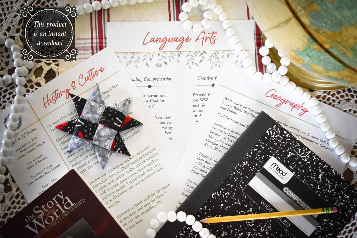 A New Coat for Anna Homeschool Resource - Etsy