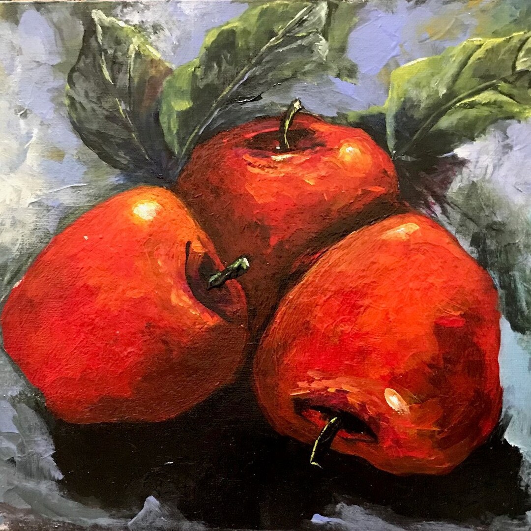APPLE PAINTING,APPLE Print,apple Art Decor,apple Wall Art,apple Kitchen ...