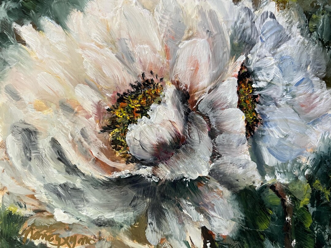 Magnolia Painting,original Oil Painting,magnolia Wall Decor,magnolia ...