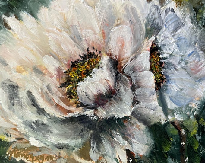 Magnolia Painting,original Oil Painting,magnolia Wall Decor,magnolia ...