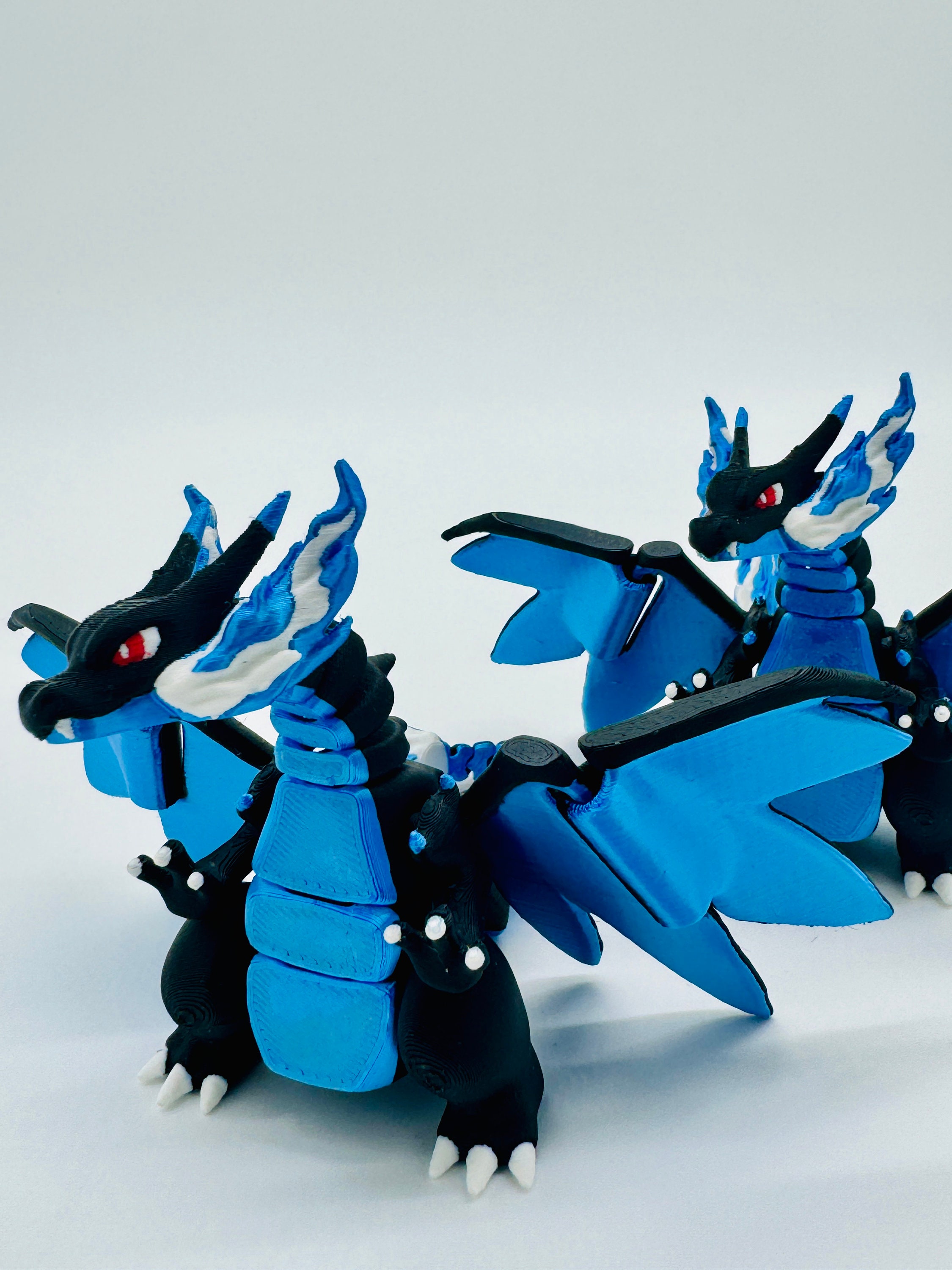 Flexi Mega Charizard X 3D Printed Articulated Toy Fidget Sensory ...