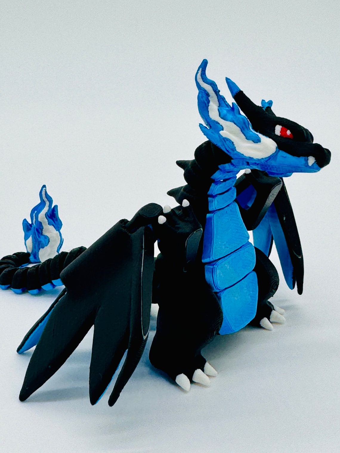 Flexi Mega Charizard X 3D Printed Articulated Toy Fidget Sensory ...