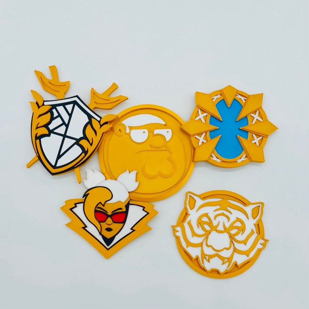 FN Chapter 5 Season 1 Medallions Aspects 3D Printed Peter Oscar Nisha ...