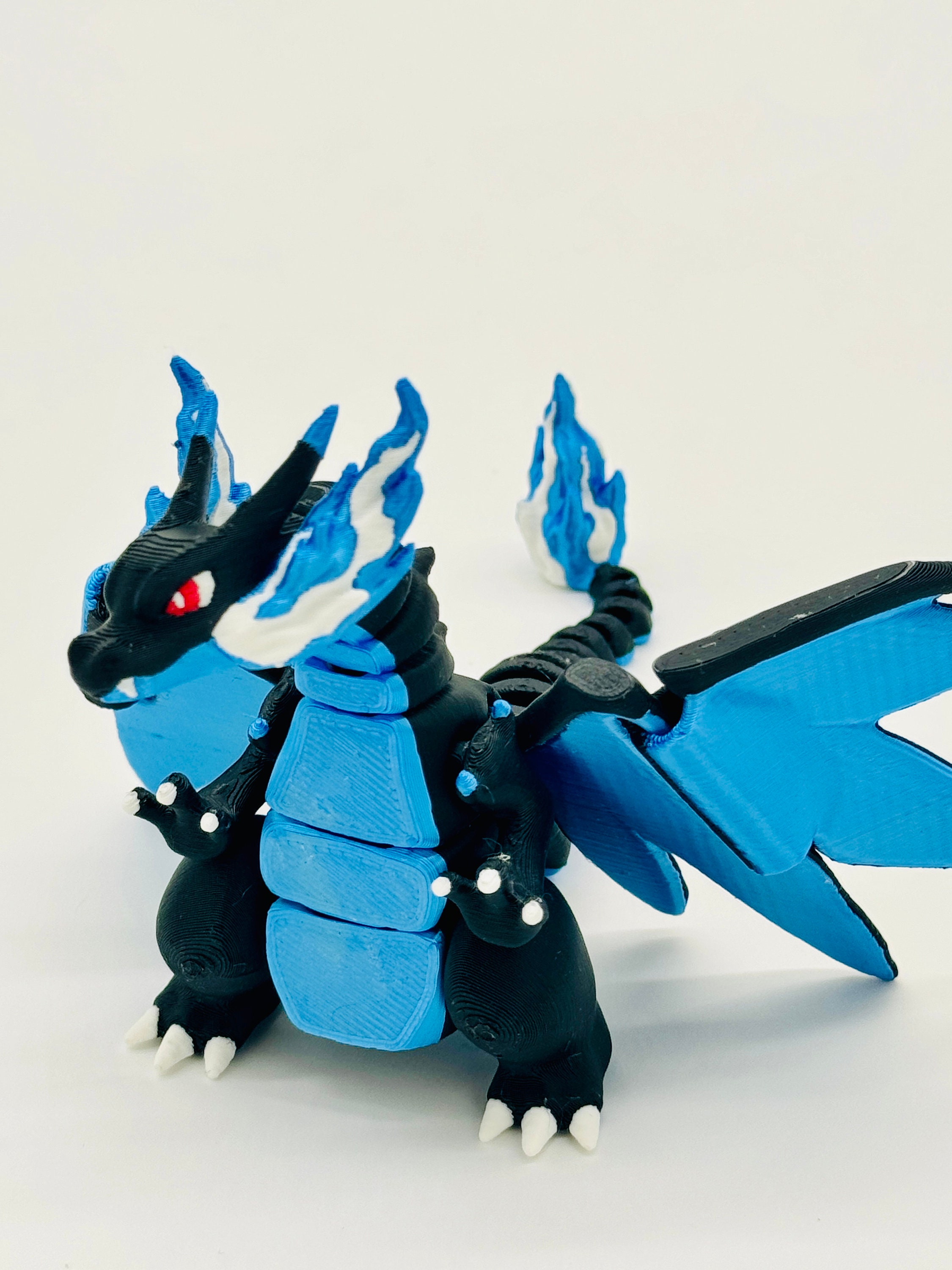 Flexi Mega Charizard X 3D Printed Articulated Toy Fidget Sensory Desktop Toy Dragon - Etsy
