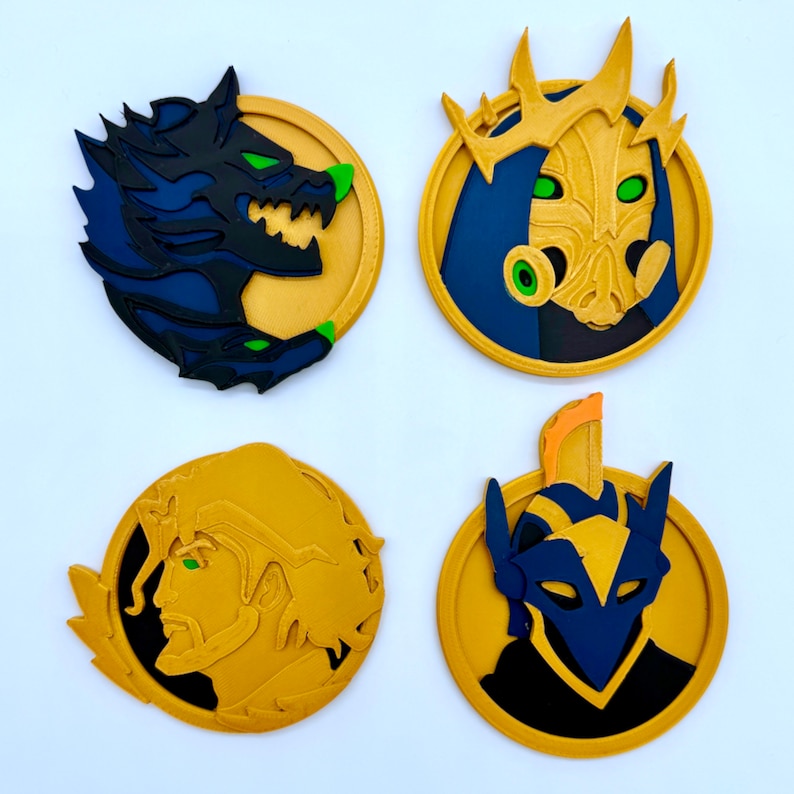 FN Chapter 5 Season 2 New Medallions Aspects 3D Printed Hades Zeus Ares ...