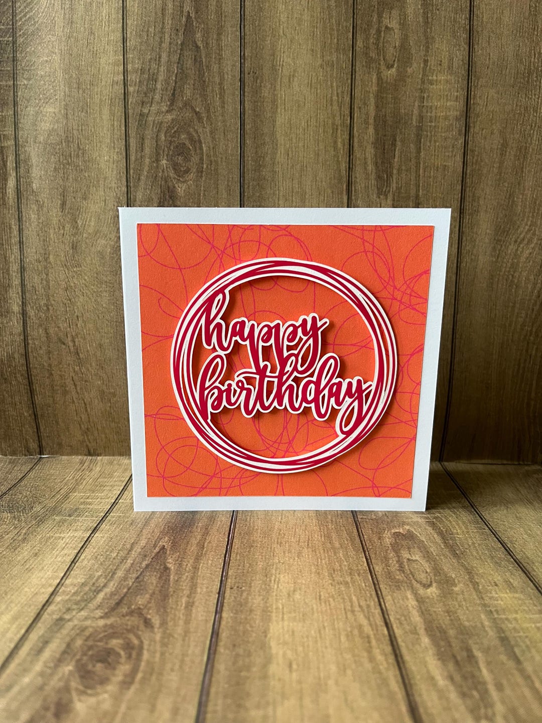 Happy Birthday Circles Card - Etsy