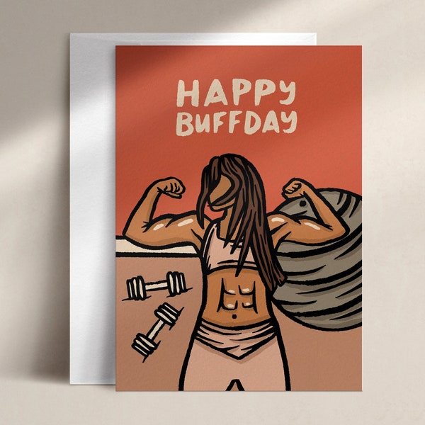Happy Birthday Fitness Card - Etsy