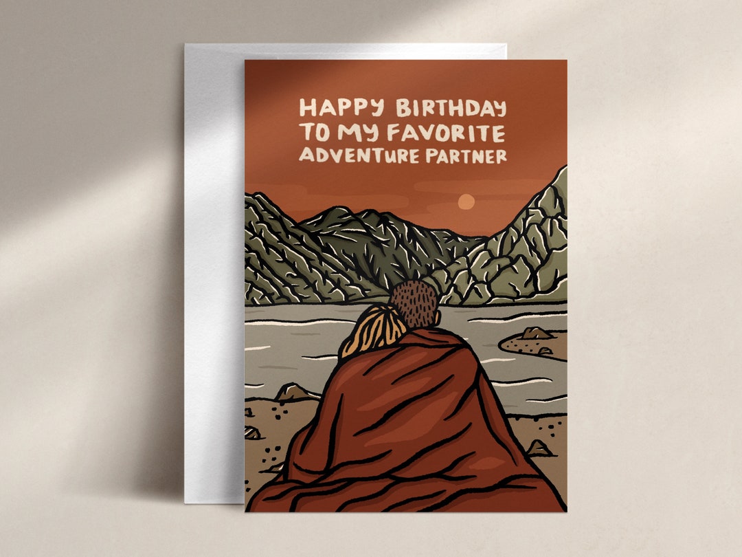 Happy Birthday to My Favorite Adventure Partner | Birthday Card ...