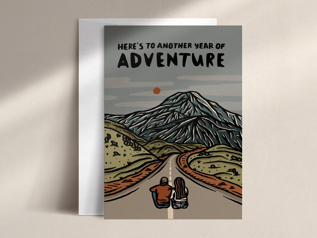 Here's to Another Year of Adventure | Birthday Card | BD0018 - Etsy