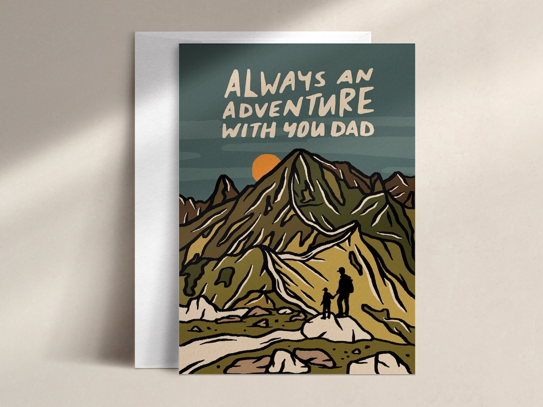 Always an Adventure With You Dad | Father's Day Card | DAD0007 - Etsy