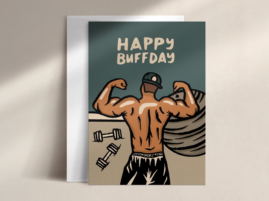 Happy Buffday (him) | Birthday Card | BD0007 - Etsy