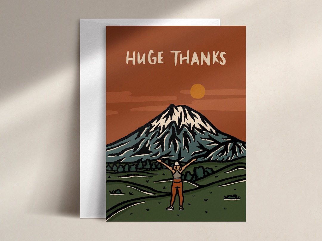 Huge Thanks | Thank You Card | TH0002 - Etsy