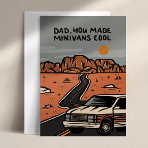 Dad You Made Minivans Cool | Father's Day Card | DAD0001 - Etsy