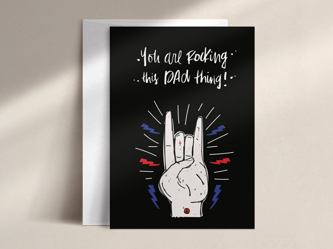 You Are Rocking This Dad Thing Father's Day Card DISC0026 - Etsy