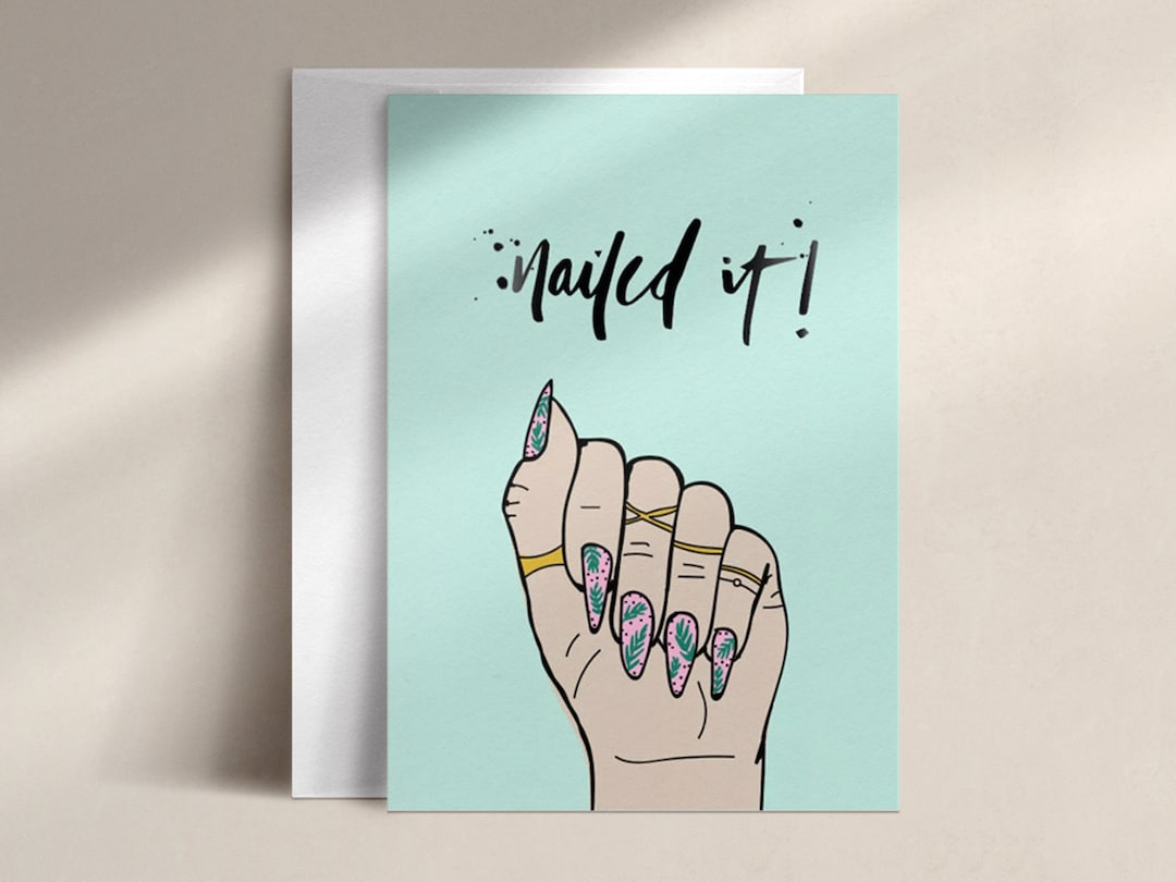 Nailed It Congratulations Card DISC0012 - Etsy