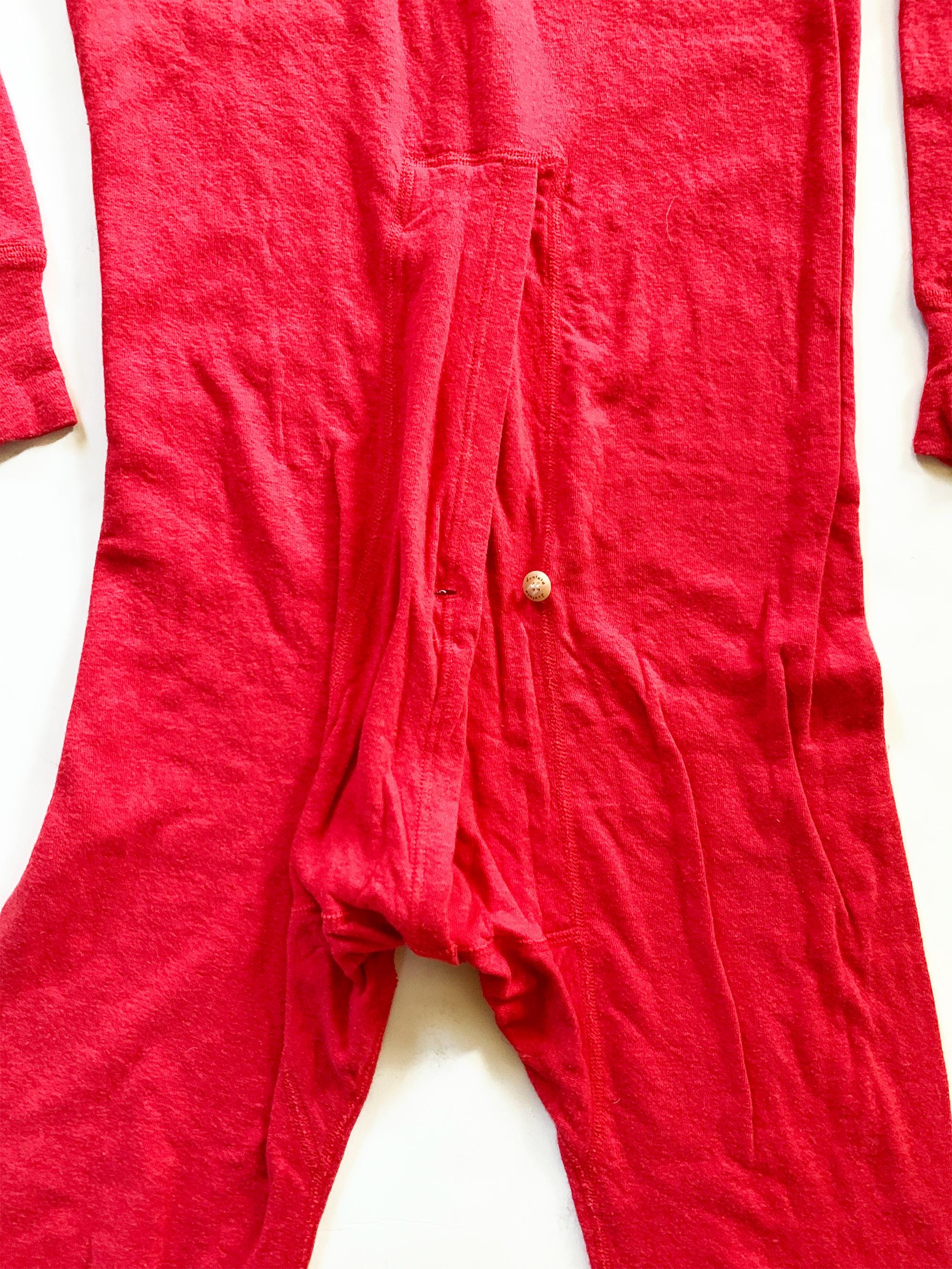 Vintage Red Long Johns Union Suit - Etsy