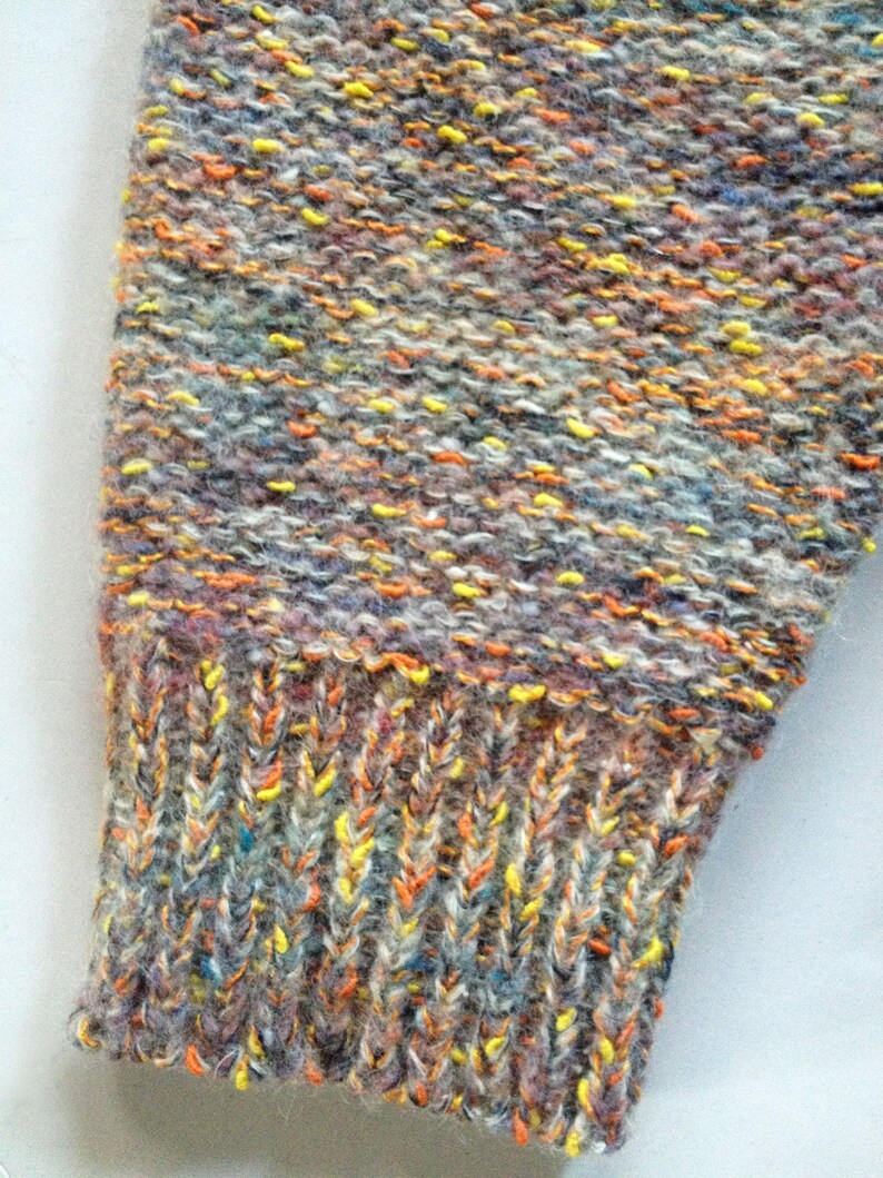 Vintage Warm Tones Wool Novelty Knit Variegated Yarn Sweater | Etsy