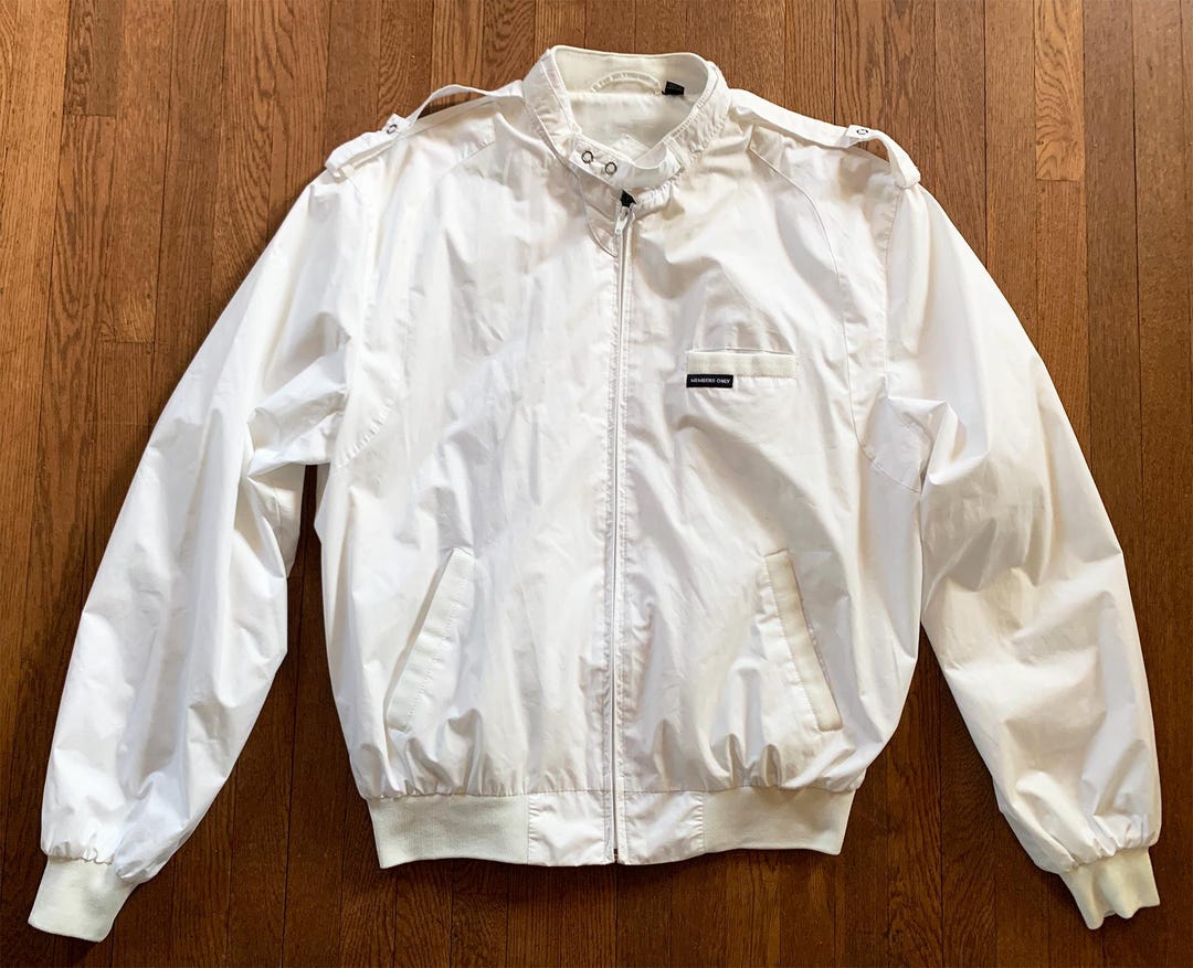 1980s Members Only Jacket White 44L Mint - Etsy