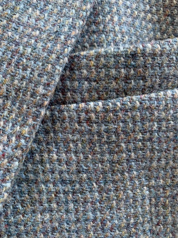 vintage harris tweed blue - Gem