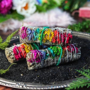 Sage Smudge Stick: Dragon's Blood, Cinnamon, White Sage - Energy ...