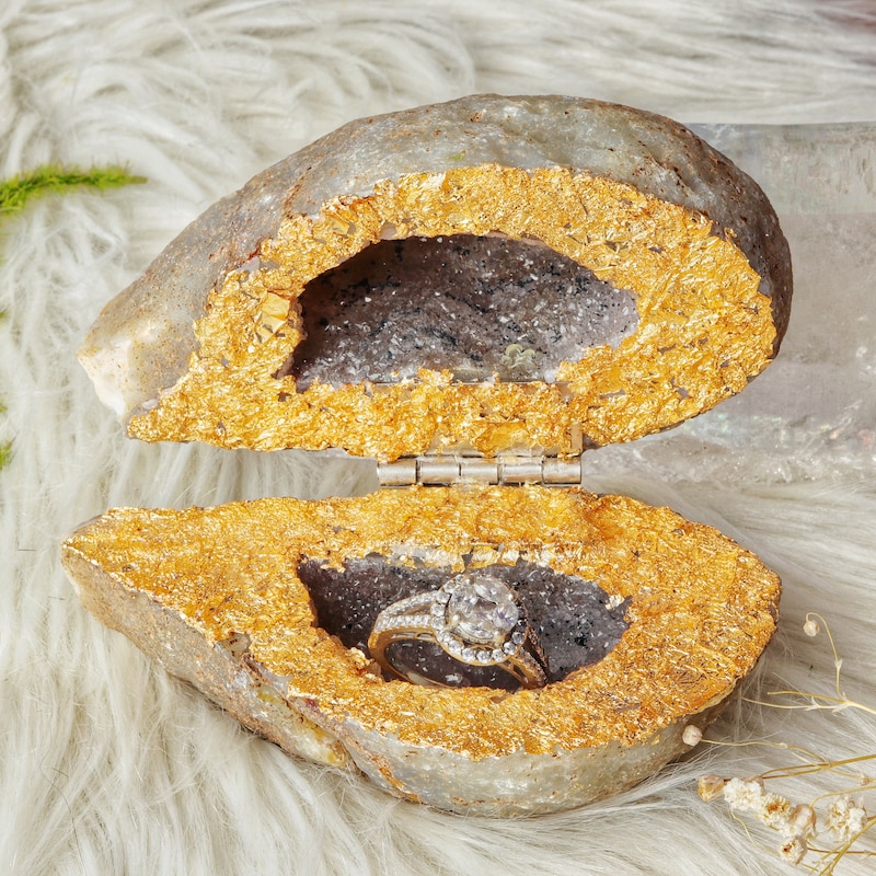 Geode Ring Box - Etsy