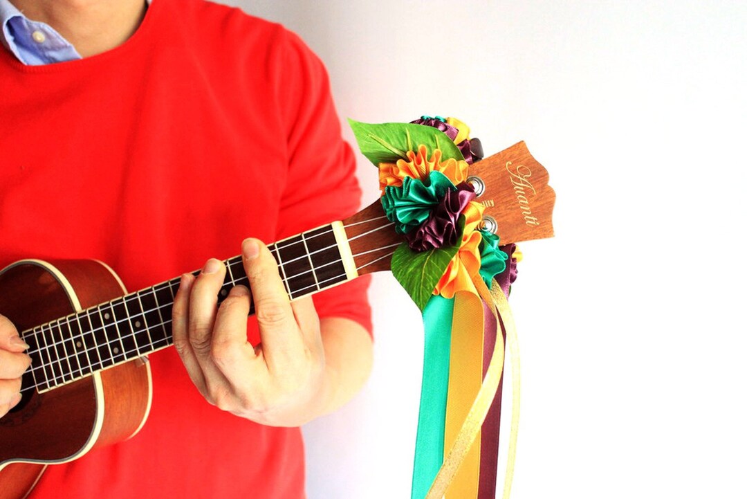Ukulele Lei / for Mardi Gras, Ukulele Strap, Ukulele Accessories ...