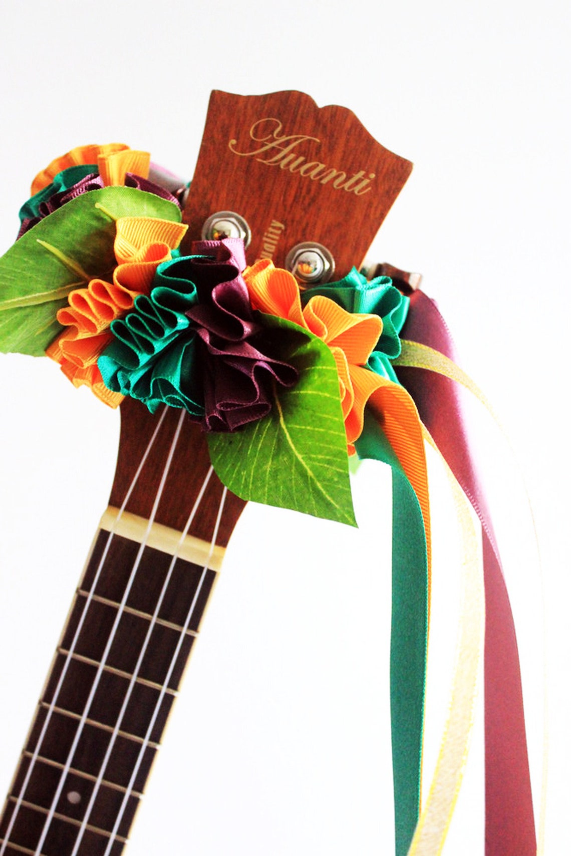 Ukulele Lei / for Mardi Gras Ukulele Strap Ukulele | Etsy