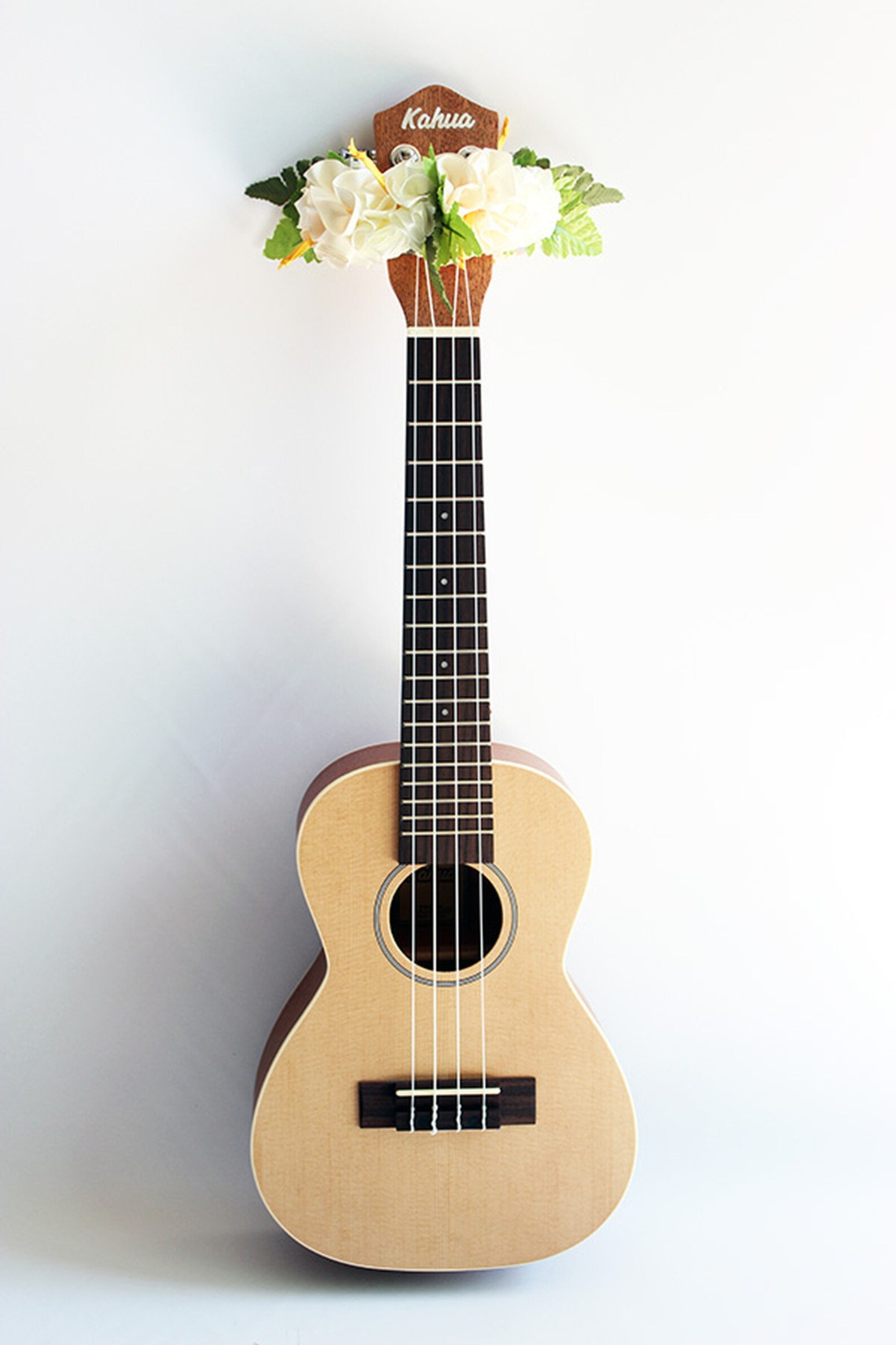 White Hawaiian Hibiscus Ribbon Lei | Unique Uke Flower Accessory ...