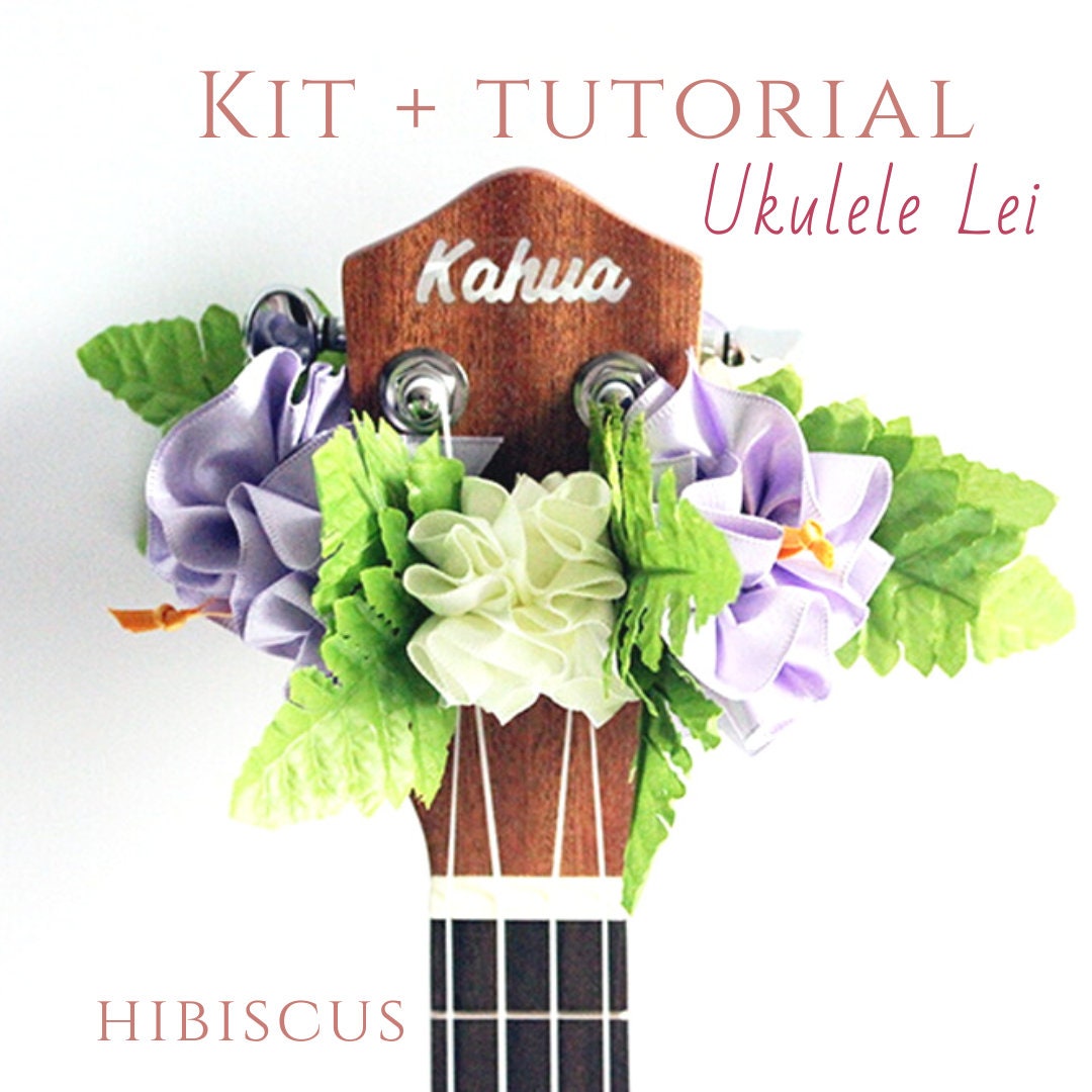 Ukulele Ribbon Leis DIY Kit With Tutorial Craft Gift Gift for Mums Gift ...
