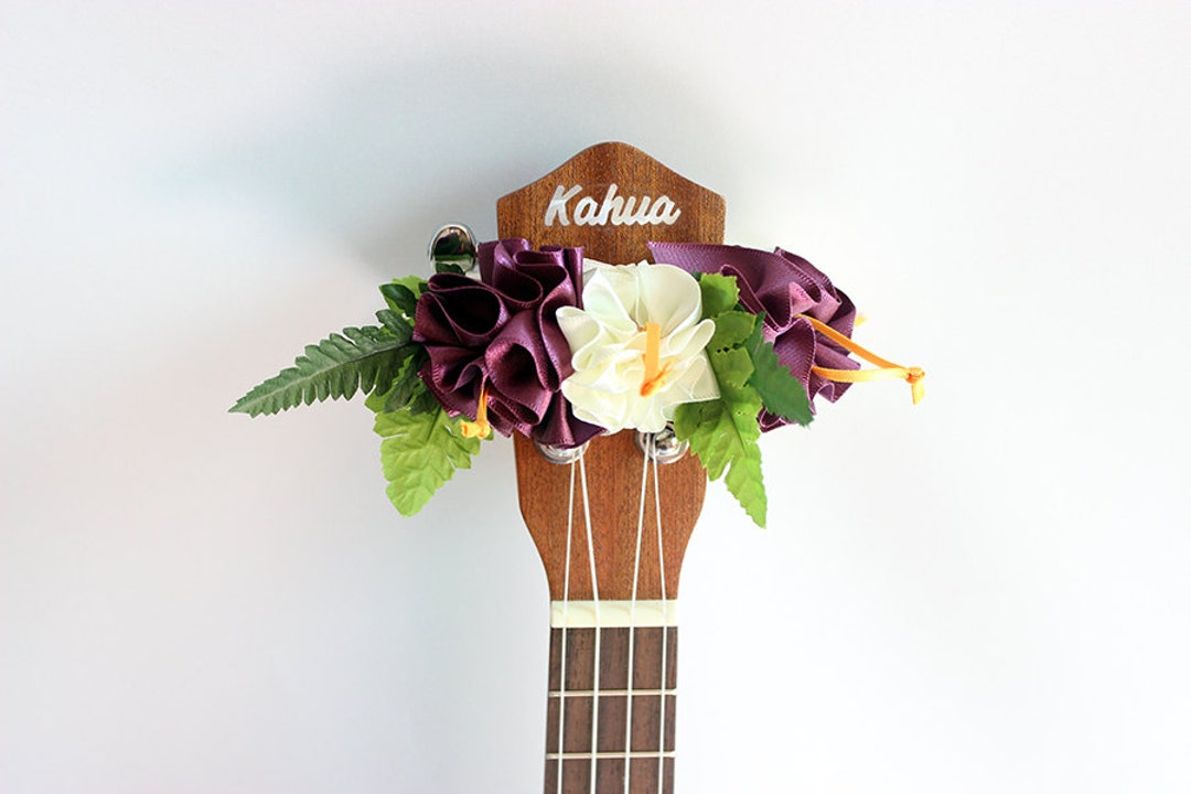 Ukulele Lei / Deep Purple, Ukulele Accessories, Ukulele Strap, Ukulele ...