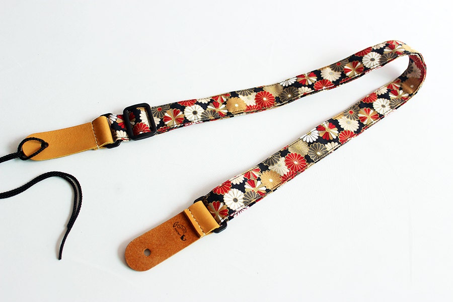 Ukulele strapkimono blackukulele straps japanese | Etsy