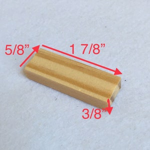 Natural Mini Wood Blocks 120pcs Crafting Wood Blocks / Unfinished Pine ...