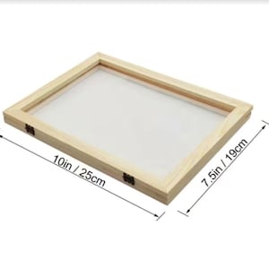 2 Paper Making Screen A5 Size , Wooden Paper Making Frame 10 X 7.5 DIY ...