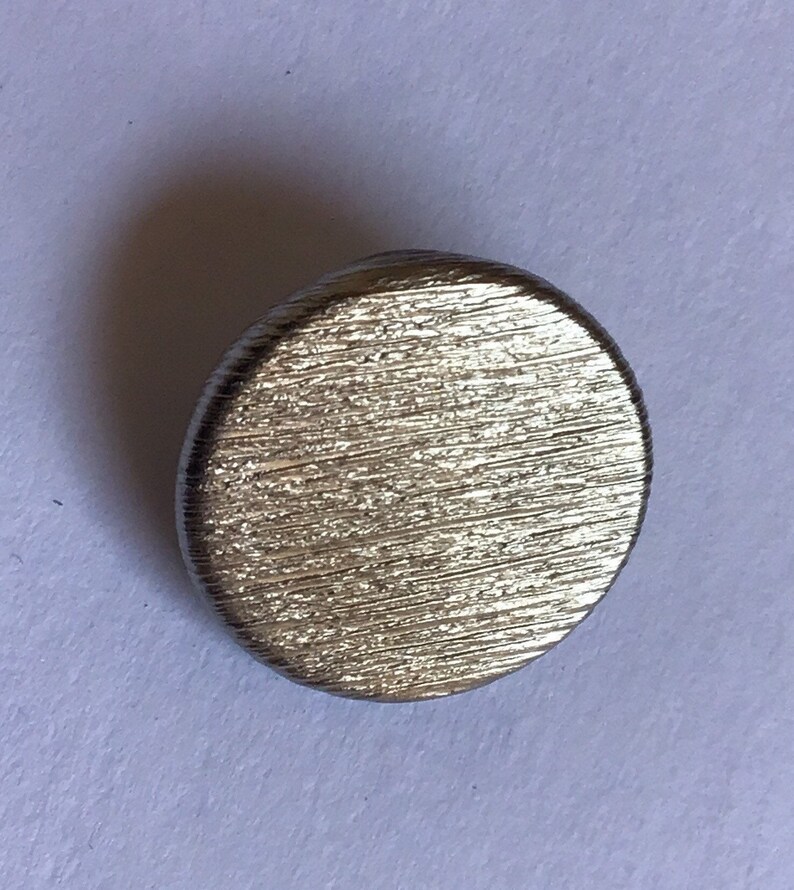 Lot of 8 15mm Silver Plated Metal Button, Sewing, Crafts, Scrapbook ...