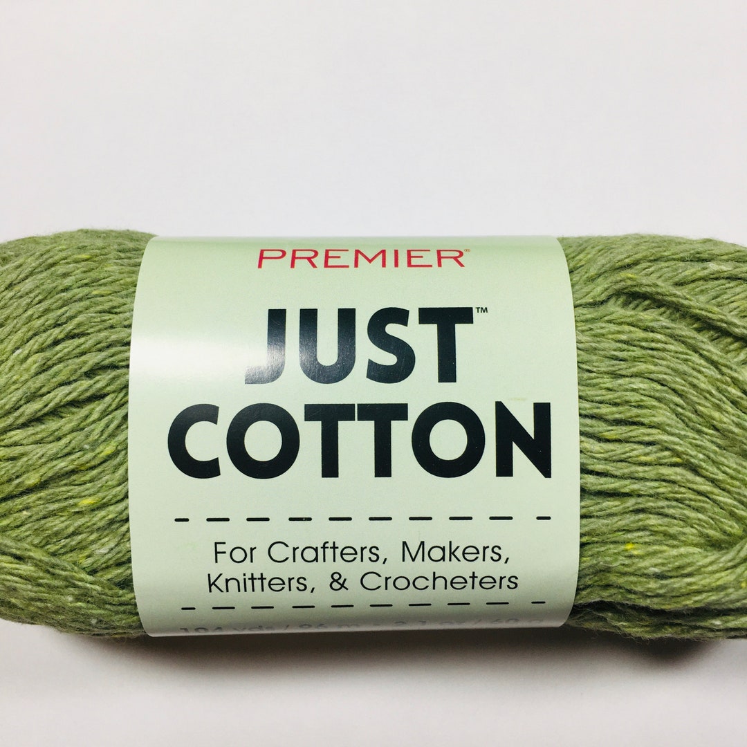 2 Rolls Premier Just Cotton Worsted Yarn ( 104 Yds & 2.1 Oz Each ...