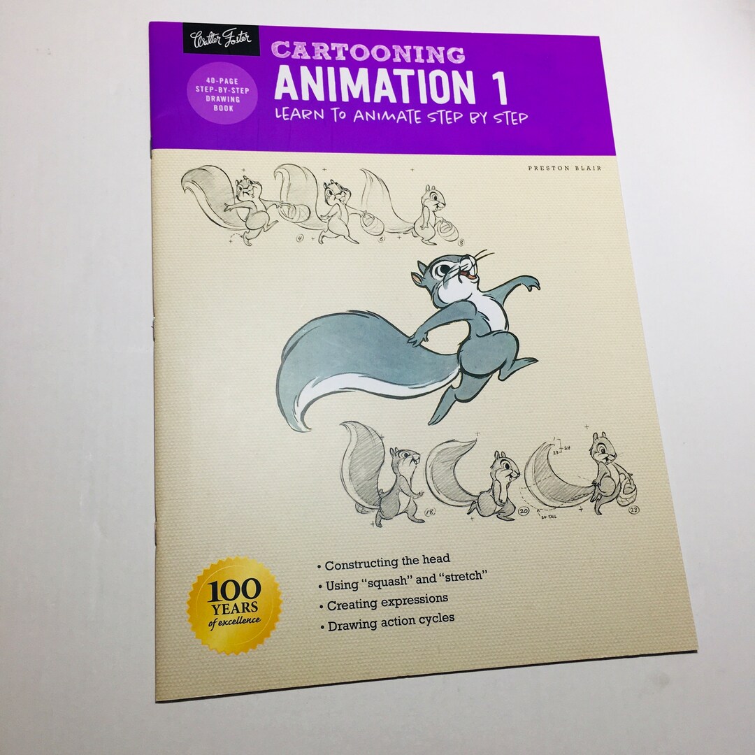 Cartooning Animation 1- Learn to Animate Step by Step.40 Page Step-by ...