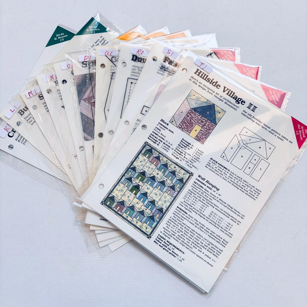 Patterns for Quilters , PVC Patterns Template Just Cut and Sew ( Pick ...