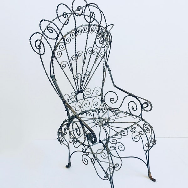 Victorian Wire Chair - Etsy